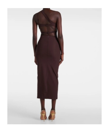 NENSI DOJAKA Asymmetric Midi Dress