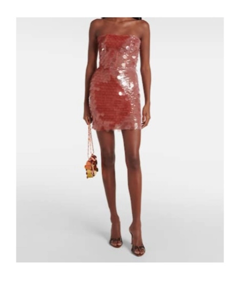 NENSI DOJAKA Sequined Corset Dress