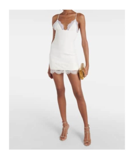 David Koma Bridal Lace-trimmed Minidress
