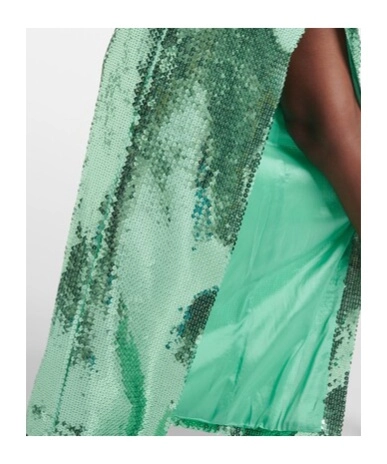 David Koma Sequined Gown - Green