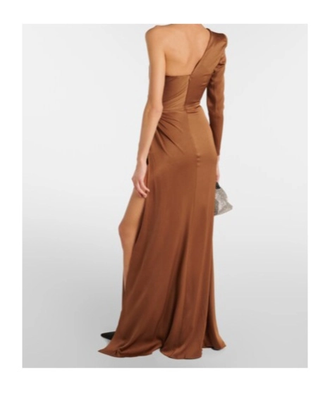 Alex Perry One-shoulder Satin Gown