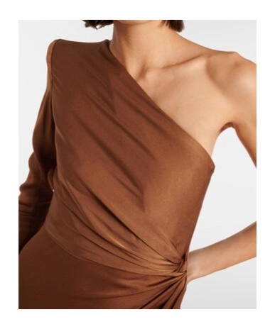 Alex Perry One-shoulder Satin Gown