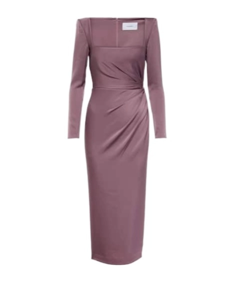 Alex Perry Satin Midi Dress