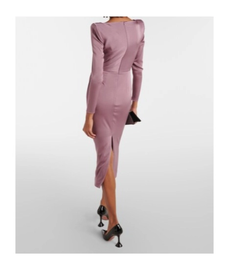 Alex Perry Satin Midi Dress