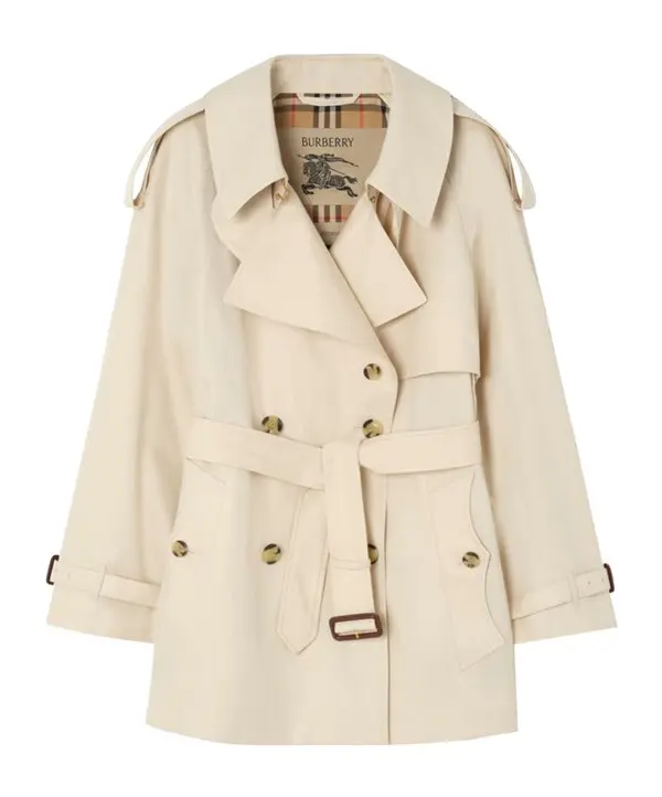 Burberry Fitzrovia Short Trench Coat - Nude