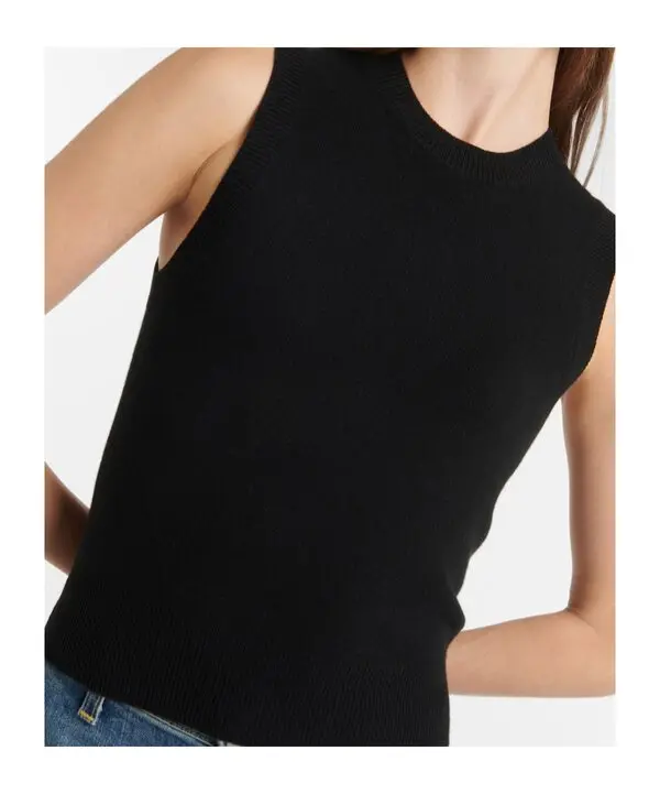 NILI LOTAN May Cashmere Vest - Black