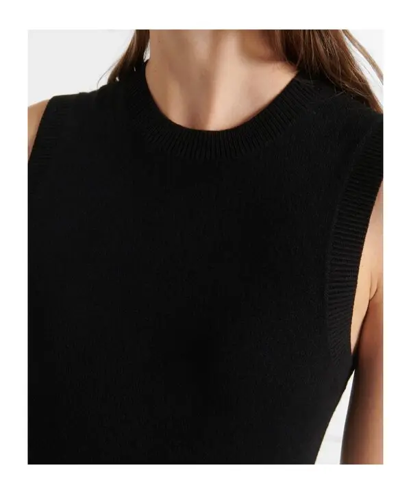 NILI LOTAN May Cashmere Vest - Black
