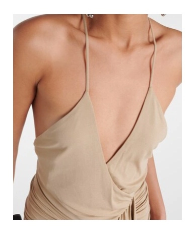Alexandre Vauthier Draped Ruffled Wrap Dress