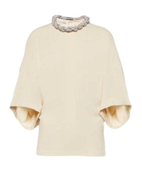 Stella McCartney Embellished Detail Blouse - Nude