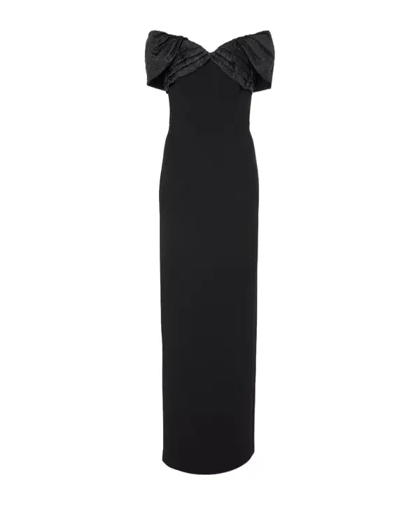 Rebecca Vallance Shawl Crepe Dress