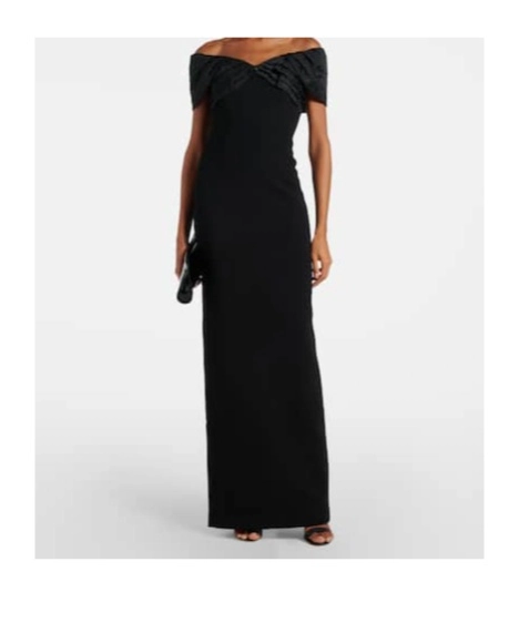 Rebecca Vallance Shawl Crepe Dress