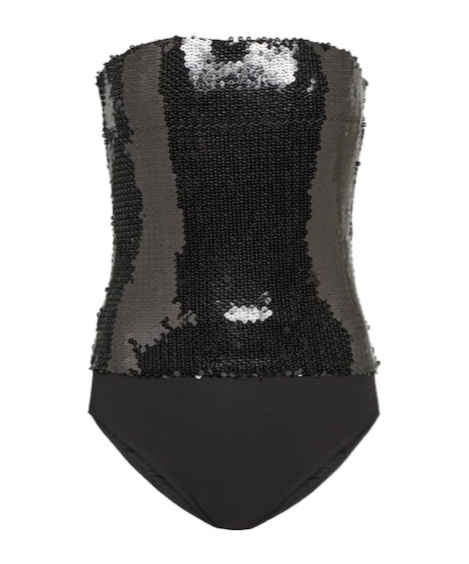 Alexandre Vauthier Sequined Strapless Bodysuit