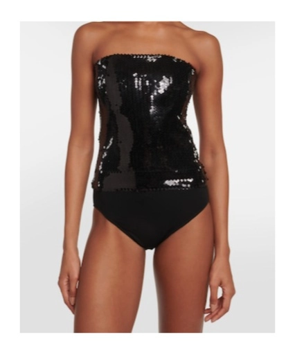Alexandre Vauthier Sequined Strapless Bodysuit