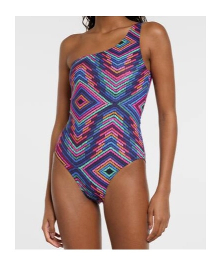 ERES Multicolor One-shoulder Swimsuit