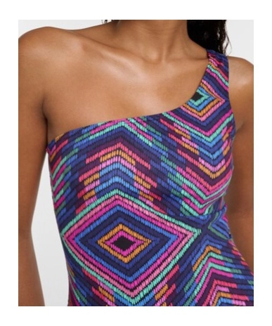 ERES Multicolor One-shoulder Swimsuit