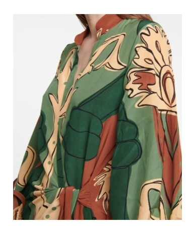 Johanna Ortiz Printed Maxi Wrap Dress