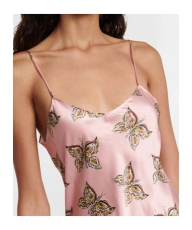 RODARTE Printed Silk Satin And Tulle Dress