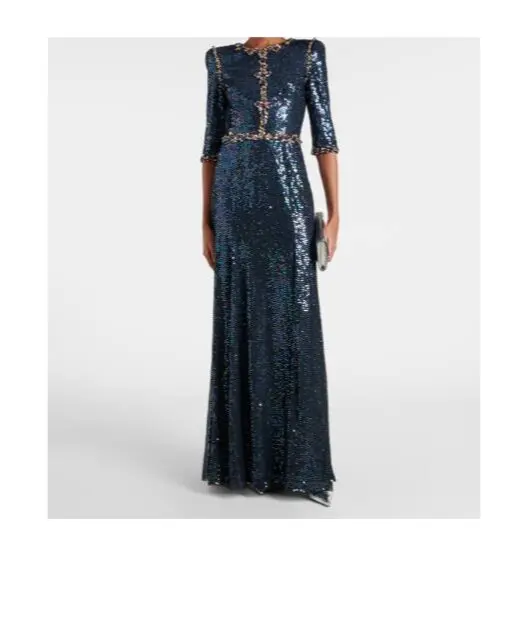 Jenny Packham Pretty Thing Embellished Sequined Gown