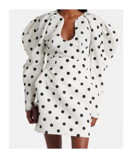 Nina Ricci Polka-dot Taffeta Top