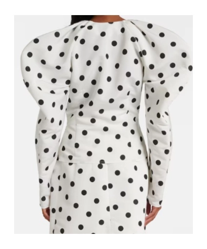 Nina Ricci Polka-dot Taffeta Top
