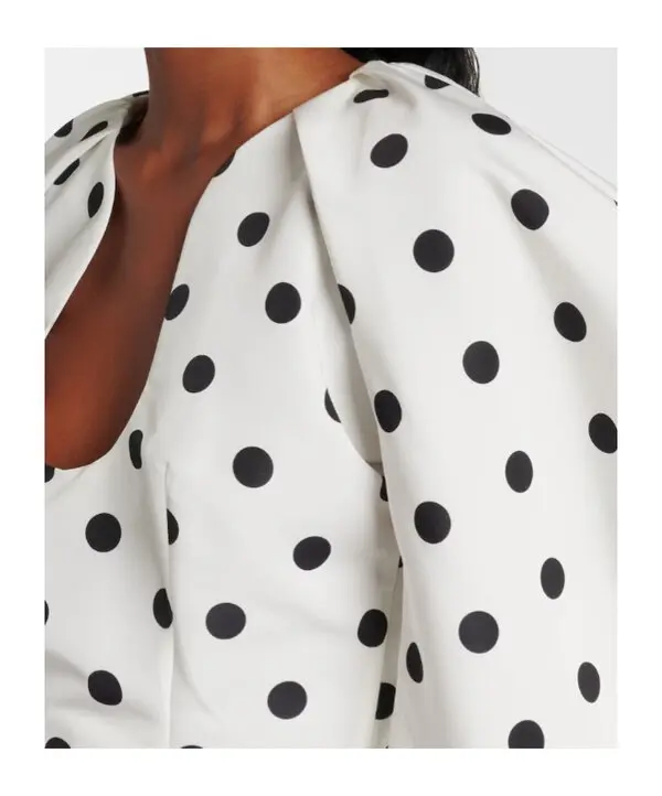 Nina Ricci Polka-dot Taffeta Top