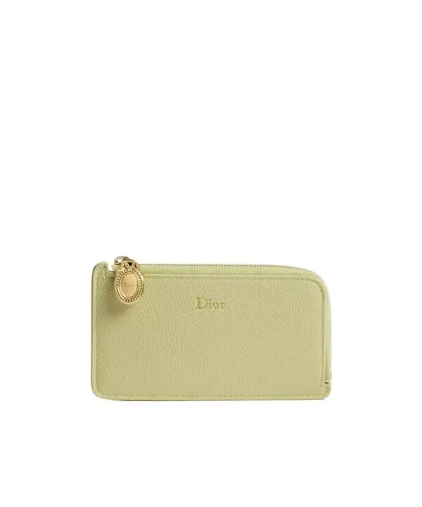 Dior Medaillon Cosmos Zipped Card Holder - Mimosa