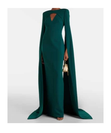 SAFIYAA LONDON Openwork Crepe Dress