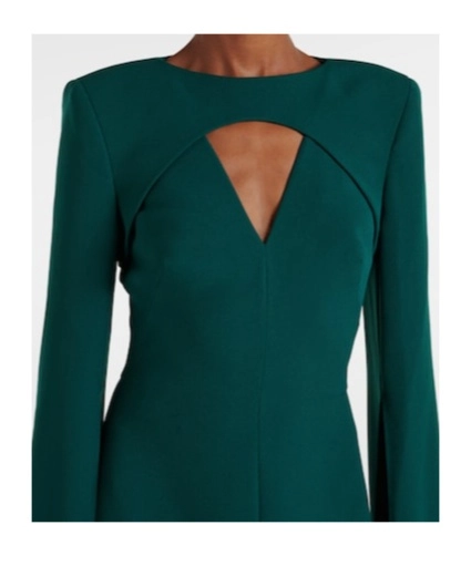 SAFIYAA LONDON Openwork Crepe Dress