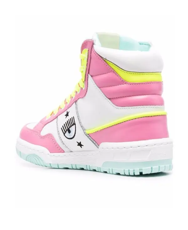 CHIARA FERRAGNI Bold Eye High-top Sneakers