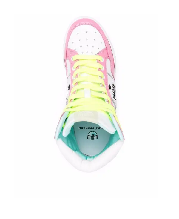 CHIARA FERRAGNI Bold Eye High-top Sneakers