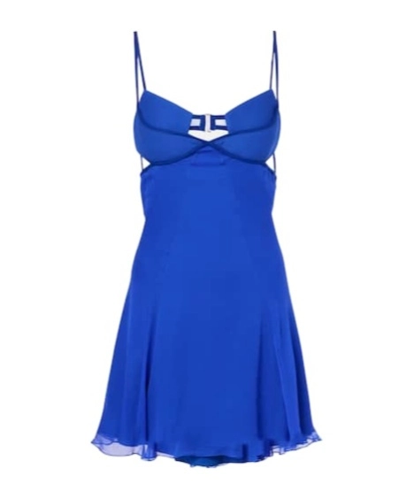 NENSI DOJAKA Silk Minidress - Blue