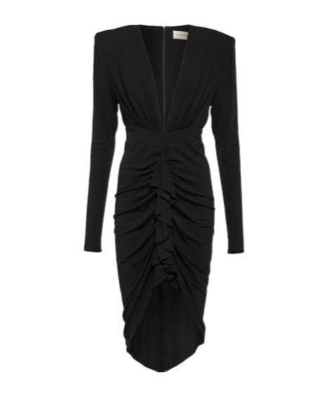 Alexandre Vauthier Draped Jersey Midi Dress