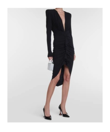 Alexandre Vauthier Draped Jersey Midi Dress