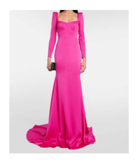 Alex Perry Satin Gown