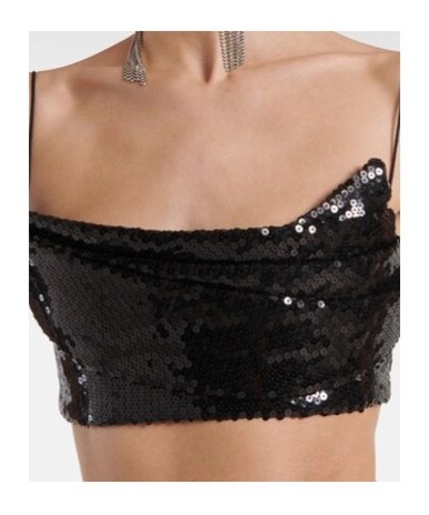 Alex Perry Sequined Crop Top