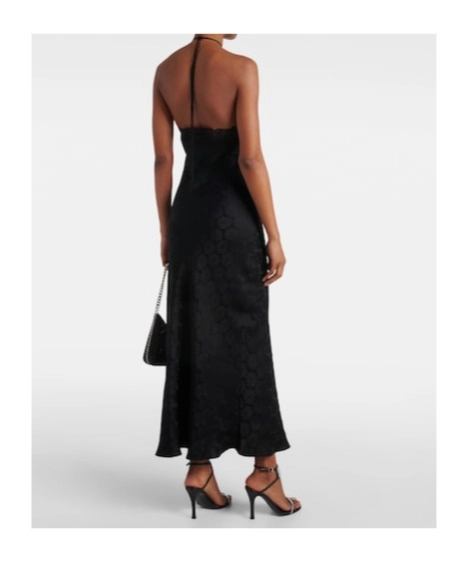 Stella McCartney Floral Jacquard Lace Midi Dress