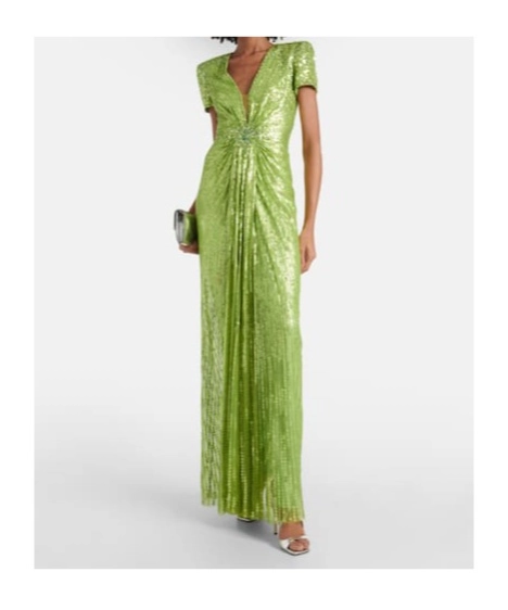 Jenny Packham Momoka Sequined Tulle Gown