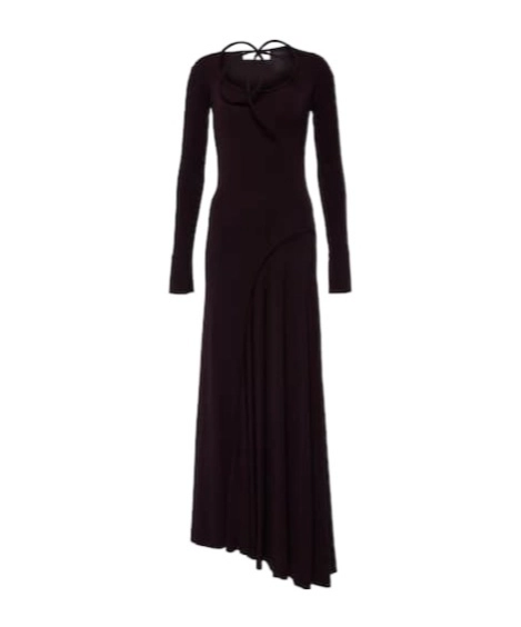 Victoria Beckham Asymmetric Jersey Gown