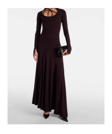 Victoria Beckham Asymmetric Jersey Gown