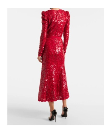 Rebecca Vallance Sequined Midi Dress