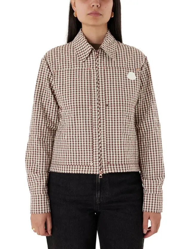 Moncler Plaid Zip-up Shirt - No