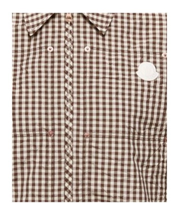 Moncler Plaid Zip-up Shirt