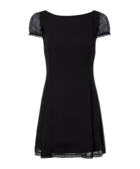 Posse Priscilla Lace-trimmed Silk Mini Dress - Black