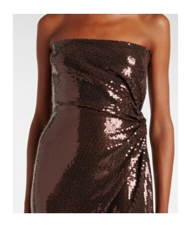 Alex Perry Sequined Gathered Gown