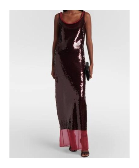 EMILIA WICKSTEAD Nehemia Sequined Layered Gown