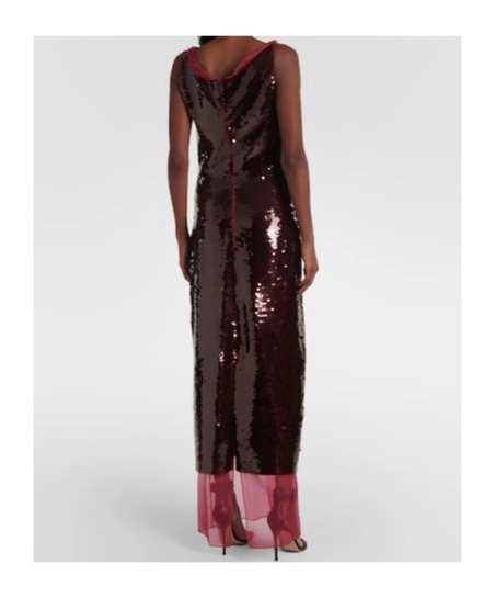 EMILIA WICKSTEAD Nehemia Sequined Layered Gown