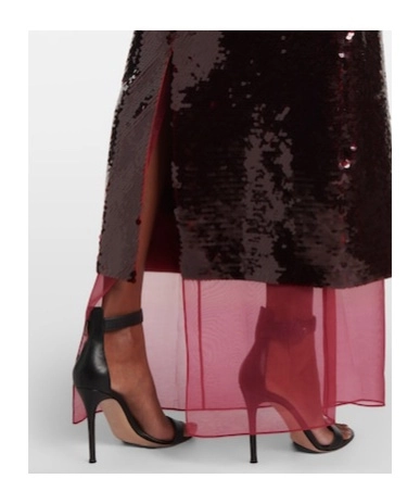 EMILIA WICKSTEAD Nehemia Sequined Layered Gown