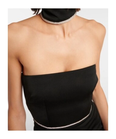 Alex Perry Crystal-embellished Satin Midi Dress