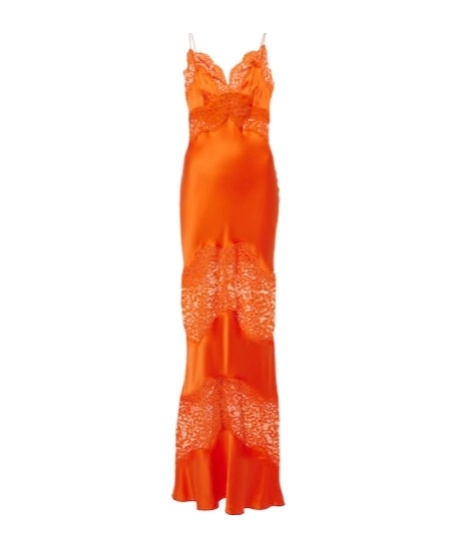 Rebecca Vallance Adira Lace-trimmed Silk Satin Slip Dress - Red