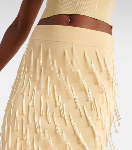 Galvan Depois Embellished Jersey Maxi Skirt